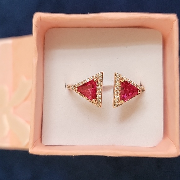 bp | Jewelry | Bomb Party Size 9 Ruby Corundum Rose Gold Ring | Poshmark